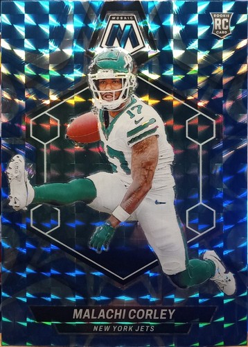 Michael Corley RC Jets Blue Reactive Prizm SP 2024 Panini Mosaic #359 ...