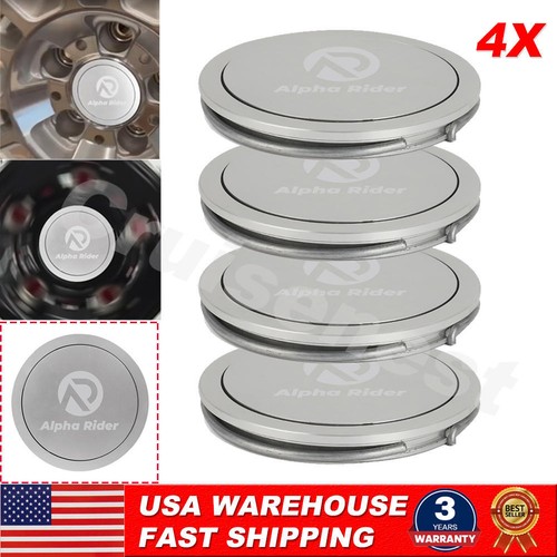 4x Secure Floating Center Cap w/ Lock Ring Aluminum for Forgiato Flow ...