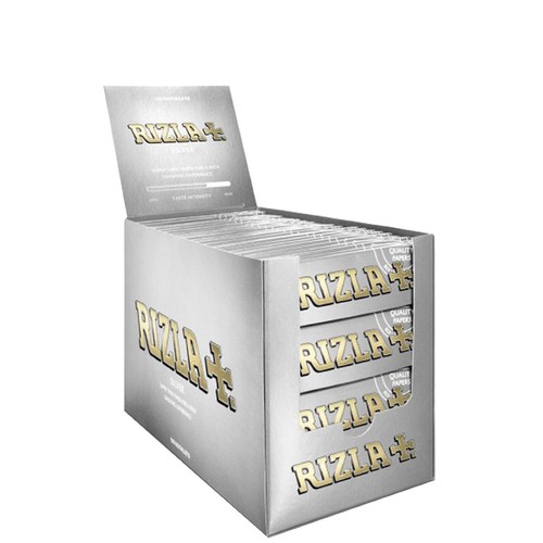 Full Box (100x) Rizla Silver Rolling Papers Single Size | eBay