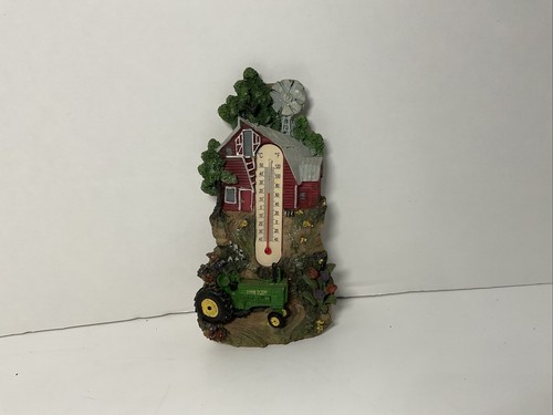 John Deere Wall Thermometer -Tractor-Barn-Working Farm 7 1/2" Tall ...