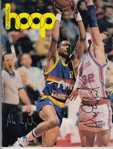 Denver Nuggets HOF Alex English Signed Autograph Auto 1989 Hoop ...