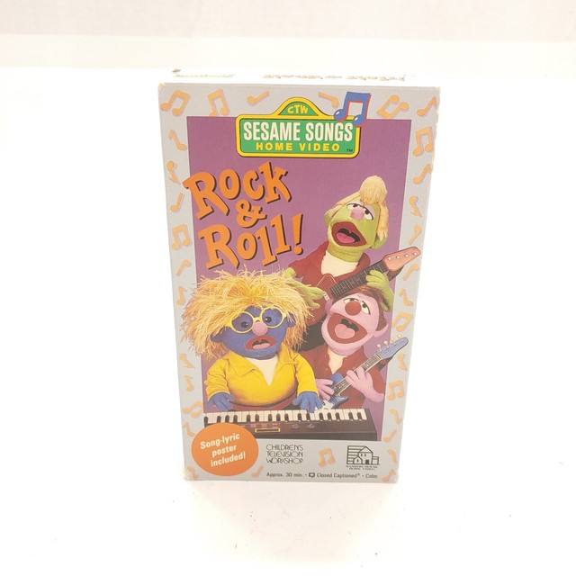 Sesame Street Rock Roll Vhs