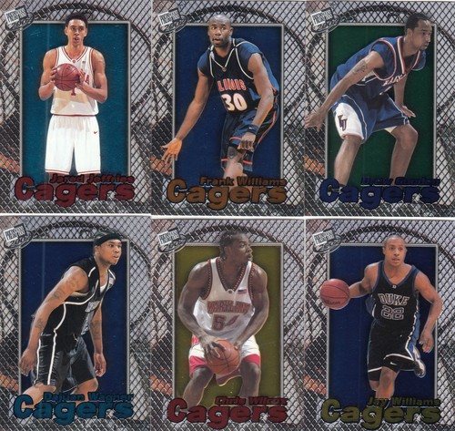 2002 Press Pass CAGERS Insert Set of 6 Cards - Jay Williams Drew Gooden ...