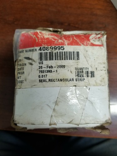 Genuine Cummins Part 4089995 Seal Rectangular Strip Kit for sale online ...