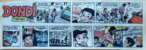 Dondi by Irwin Hasen - lot of 13 full color Sunday comic pages from ...