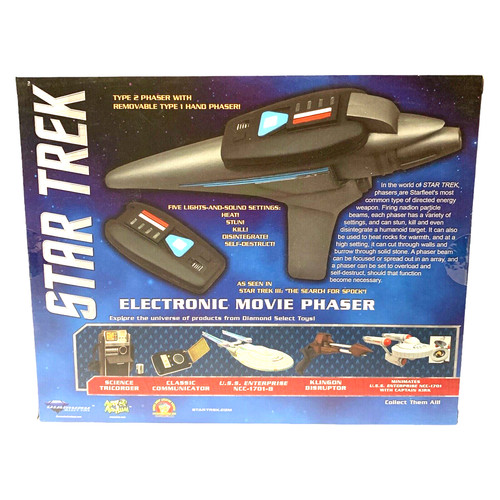 Star Trek III movie phaser Diamond New In Box shipped international | eBay
