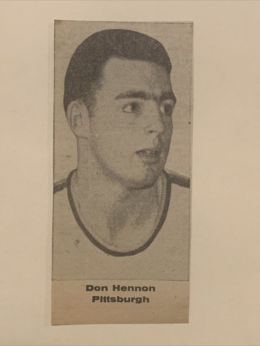 Don Hennon Pittsburgh Panthers 1959 Sporting News Basketball 3X6 Panel ...