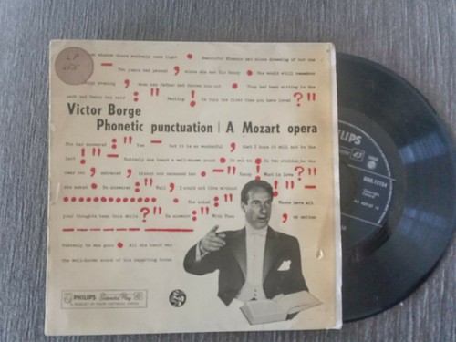 VICTOR BORGE PHONETIC PUNCTUATION / MOZART OPERA 1954 UK PHILIPS 7" EP ...