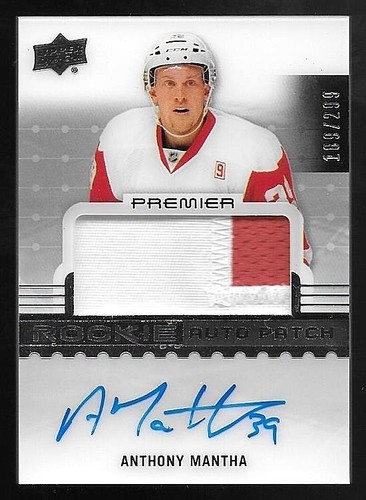 2016-17 Premier #95 Anthony Mantha 2 Color Patch On Card Autograph RC ...