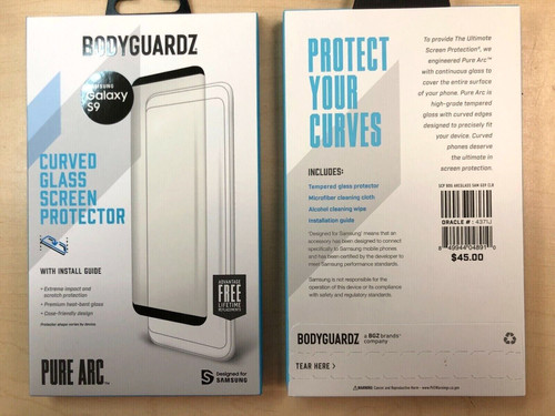 BodyGuardz Pure Arc for Samsung Galaxy S8 , S9 Curved Tempered Glass | eBay