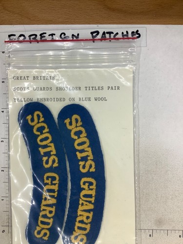 VINTAGE GREAT BRITAIN SCOT’S GUARD PATCHES | eBay