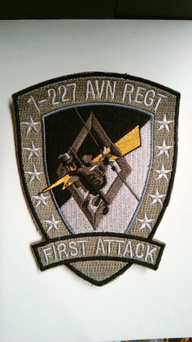 MILITARY PATCH HOOK AND LOOP 1-227TH AVIATION REGIMENT | eBay