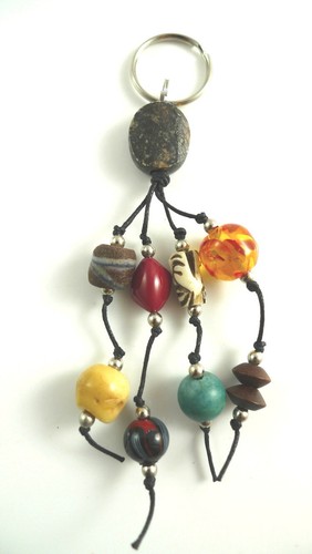 1 Handmade Tassel Bead Charm KEY CHAIN Pocketbook Accent Lot #9 | eBay