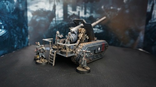 Death Korps of Krieg Basilisk + Heavy Artillery Crew painted Warhammer ...