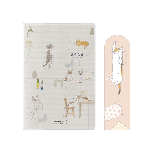Midori Pocket Diary 2026 Mini Monthly Cat Pattern 22357006 for sale ...