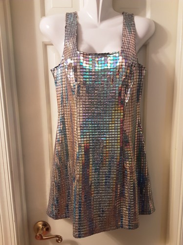 Lip Service Vintage Iridescent Holographic Mirrored Disco Ball Mini ...