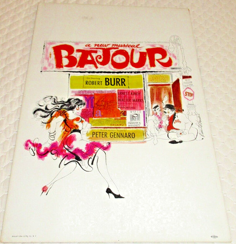 Window Card-"Bajour"- Musical numbers staged by Peter Gennaro | eBay