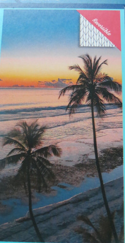NEW WHITLEY WILLOWS REVERSIBLE MICROFIBER TOWEL 35" x 70" PALM TREES | eBay