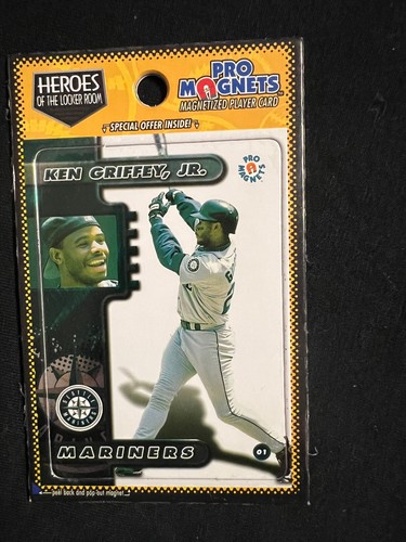 1998 Pro Magnets Heroes Of Locker Room Ken Griffey Jr 1 Seattle