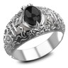Cross Satanic Devil Lucifer Ring 925 Sterling Silver | eBay