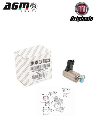 Regulador Presión Aceite Válvula Original FIAT 500L 500X Giulietta ...