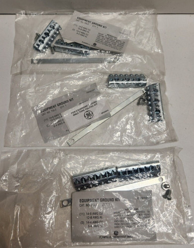 LOT OF 3 NEW OLD STOCK! GE GENERAL ELECTRIC EQUIPTMENT GROUND KITS TGL2 ...
