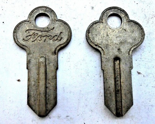 (1) Vintage Antique brass FORD Key BLANK With logo | eBay