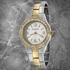 Rousseau 9056 Women's Rene Collection Two Tone Classic Ladies Sleek Watch