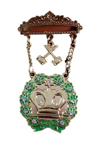 Amaranth Past Royal Matron 11 Stones & Gavels Jewel Freemason Masonic ...