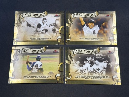 4 CARD 2024 TOPPS FINEST MLB BASEBALL FINEST TIMELINES INSERT LOT | eBay