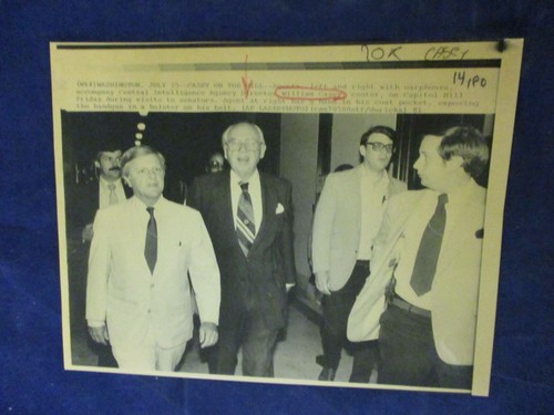 1981 William Casey CIA director (center) Capitol Hill Vintage Wire ...