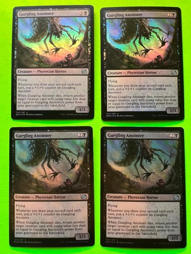 MTG The Brothers' War ( Gurgling Anointer ) 4 FOIL Cards 104/287 Magic ...