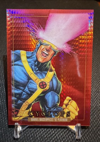 Marvel Masterpieces 92 Platinum Cyclops Red Prism 396/492 SP | eBay