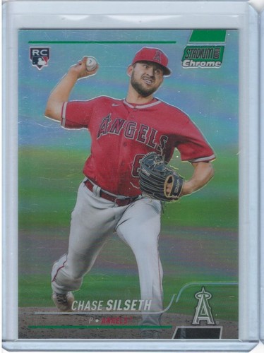 Chase Silseth 2022 Stadium Club Chrome #400 Green Refractor Angels /99 ...