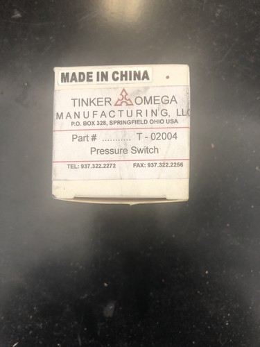 Tinker Omega T-02004 Pressure switch New in box | eBay
