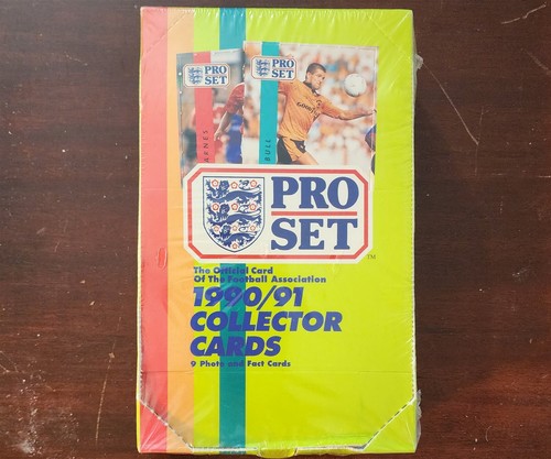1990-91 FACTORY SEALED BOX OF PRO SET SOCCER COLLECTOR CARDS 36 PACKS ...