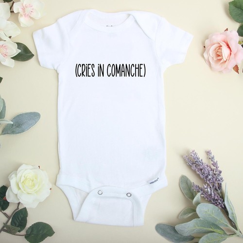 Cries In Comanche Baby Bodysuit Native American Themed Outfit 0-3 M | eBay