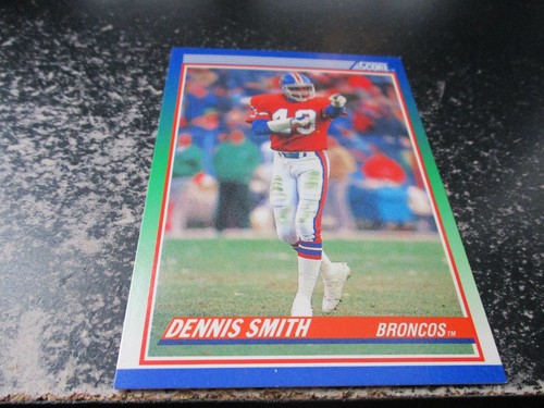 dennis smith (denver broncos - safety) 1990 score CARD #92 mint ...