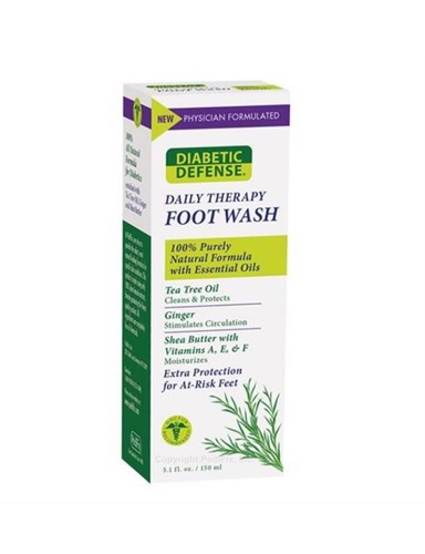 Pedifix Diabetic Defense Daily Therapy Foot Wash Bath 5.1 oz. Tea Tree ...