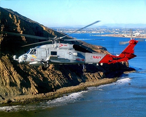 HSL-49 Scorpions SH-60 B CO helicopter NAS North Island 8x10 color ...