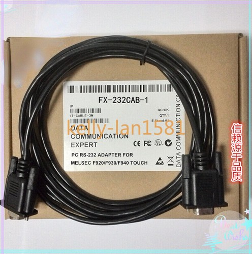 100% Test New for Mitsubishi F930/F940/F920 Download Cable FX-232CAB-1 ...