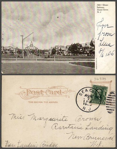 NEW JERSEY Ocean Grove VINTAGE POSTCARD | eBay