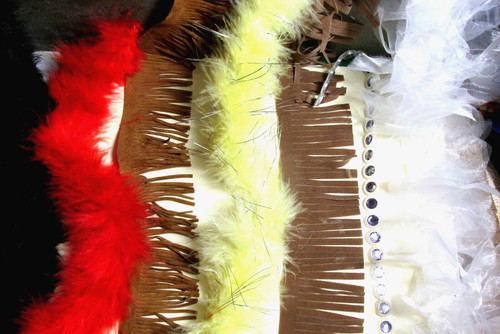 Fibers Trims Lot Fur Fringe Fancy Frills Feathers Marabou Various ...