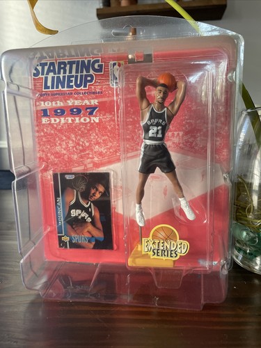 TIM DUNCAN 1997 KENNER STARTING LINEUP SLU EXTENDED SERIES ROOKIE ...