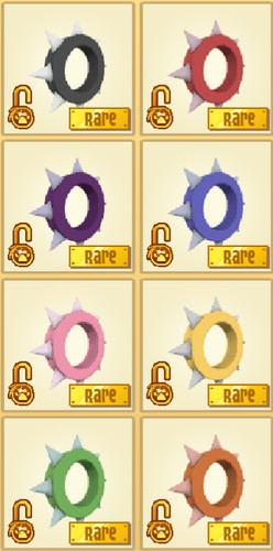 Animal Jam Classic AJC 8-Set Rare Short Spiked Collar Bundle (READ ...