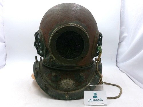TOA Diving Divers Helmet Japanese Scuba Mask Brass Antique Vintage ...