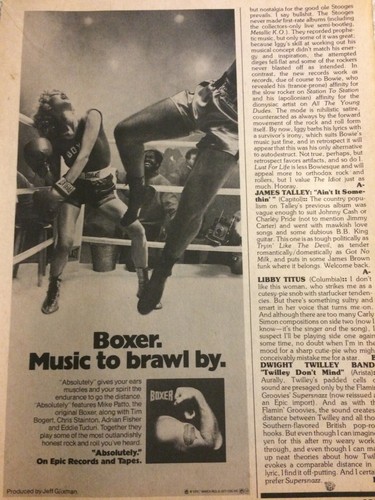 Boxer, Absolutely, Vintage Promotional Ad | eBay