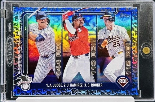 Aaron Judge TOPPS FOIL PATTERN Jose Ramirez Brent Rooker 2025 Topps ...