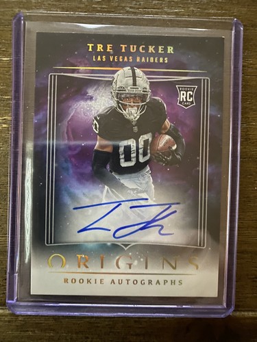 2023 Panini Origins Auto Tre Tucker RC Rookie On Card Autograph Raiders ...
