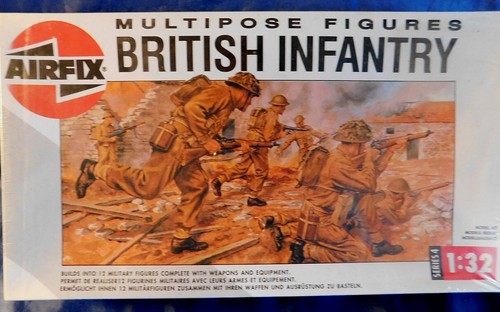 AIRFIX Multipose WWII British Infantry #4585 - 12 Figure MINT IN SEALED ...